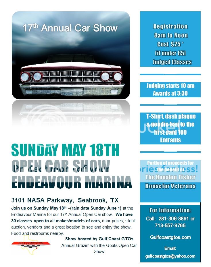 Sunday, May 18, 2014 GTO show Houston | Pontiac GTO Forum