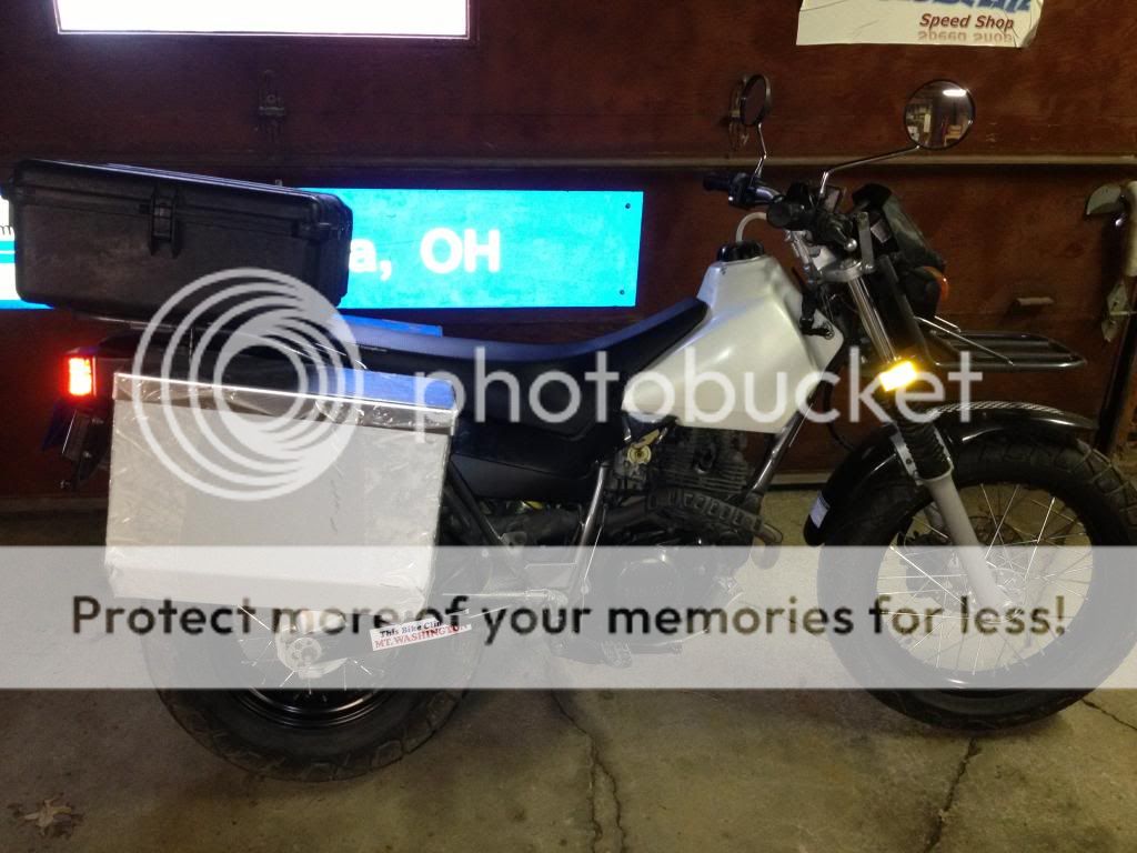 aluminum saddlebags kit (feeler) | TW200 Forum